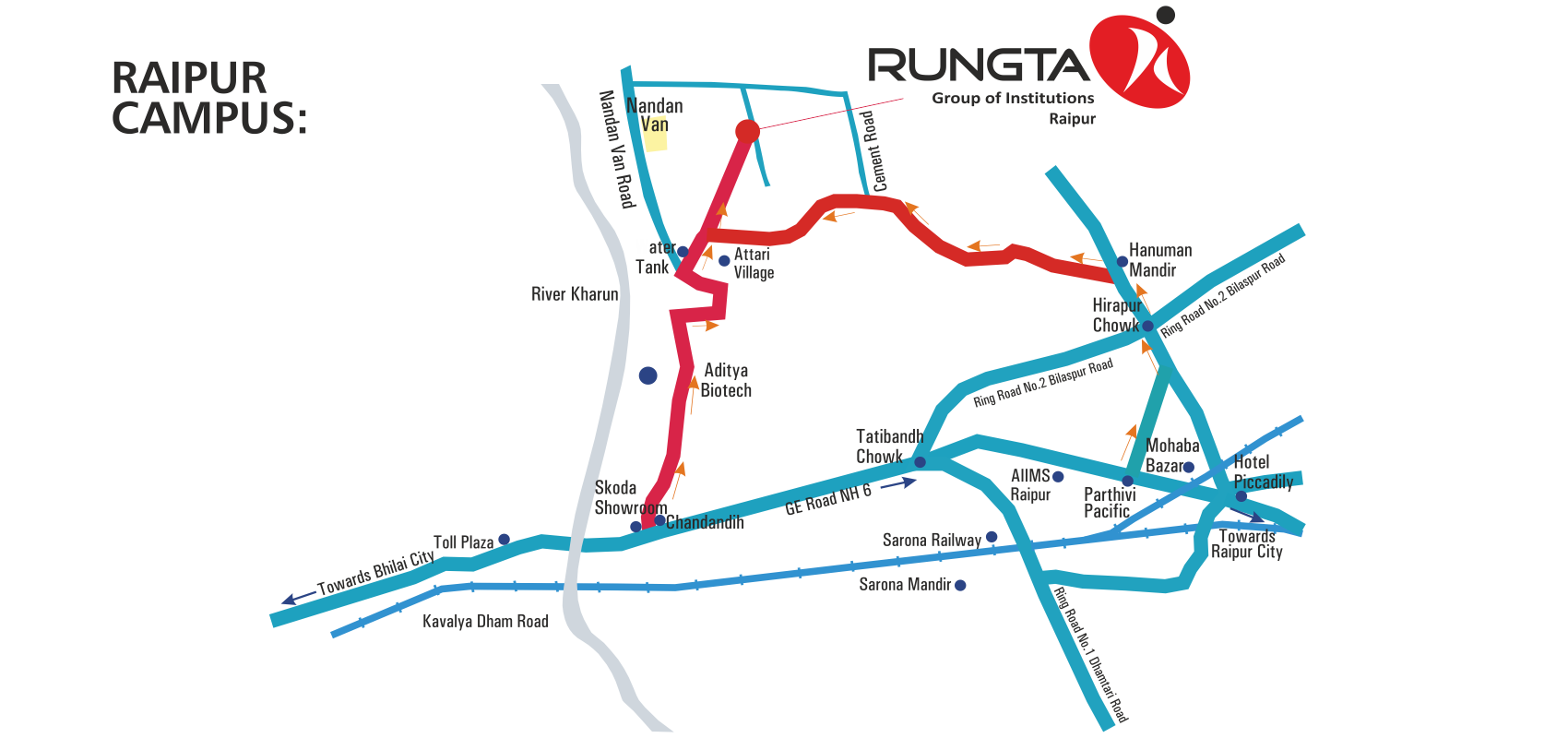 Contact Us Rungta Group Of Institutions Bhilai Raipur